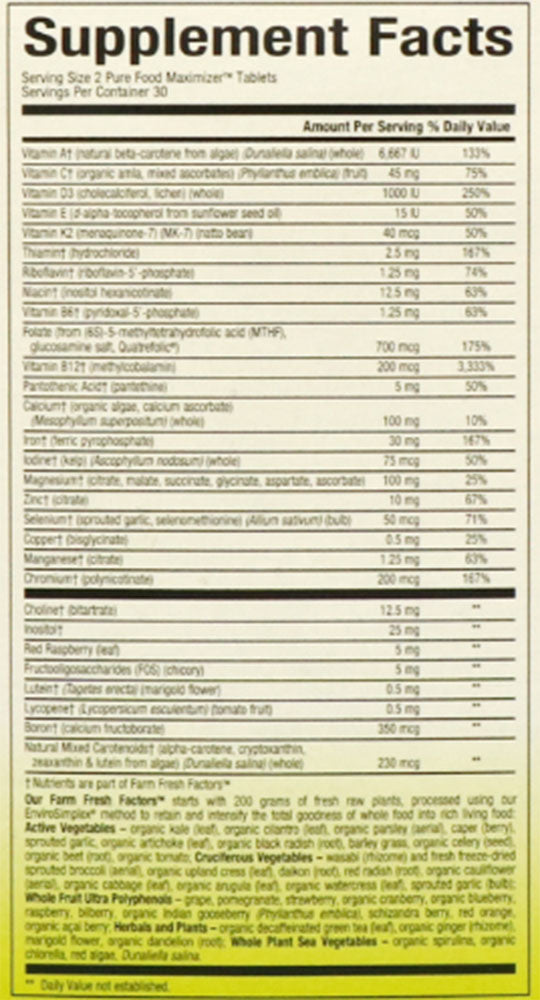 Natural Factors Whole Earth & Sea¨ Bone Structure Multivitamin & Miner ...